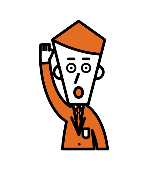 柔道の審判（男性）のイラスト フリーイラスト素材集 Kukukeke