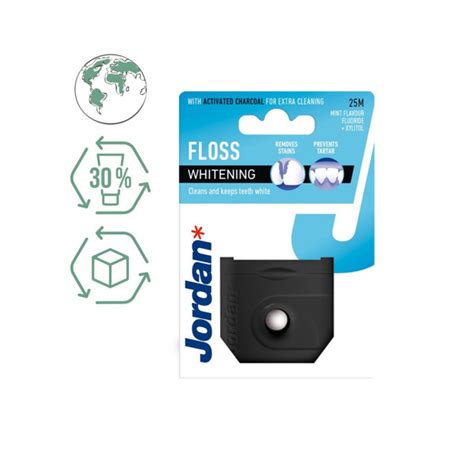 Jordan Ts Whitening Floss Dantų Siūlas 25 M Gintarinė Vaistinė