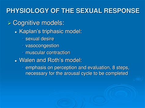 PPT PHYSIOLOGY OF THE SEXUAL RESPONSE PowerPoint Presentation Free Download ID