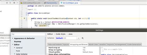 How to set max line length in Android Studio code editor? - Stack Overflow