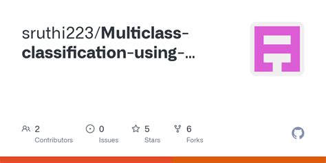 Github Sruthi223multiclass Classification Using Neural Networks
