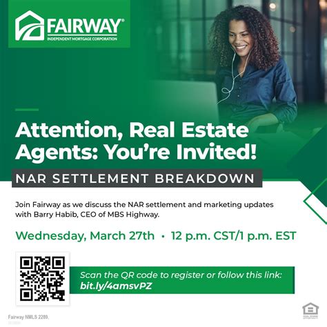 Syd Howel On Linkedin Join Fairway As We Discuss The Nar Settlement And Marketing Updates With…