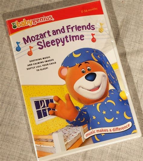 BABY GENIUS MOZART AND FRIENDS SLEEPYTIME New Sealed DVD CD