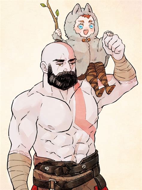 Kratos And Little Atreus God Of War Fan Art 44926925 Fanpop