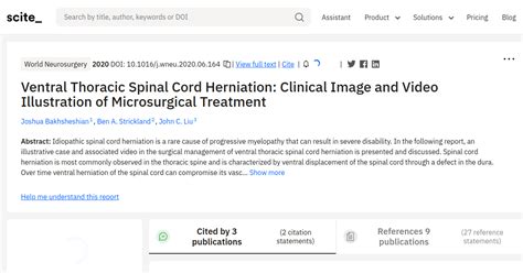 Ventral Thoracic Spinal Cord Herniation Clinical Image And Video