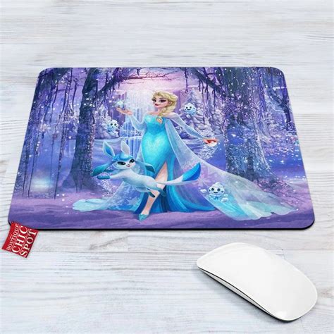 Elsa And Glaceon Mouse Pad Mouse Pad Anime Mouse Pads Pad