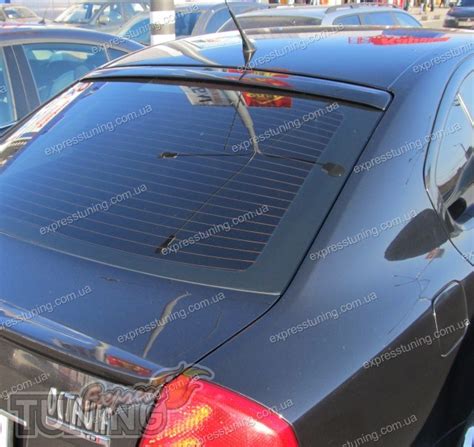 Спойлер на стекло Шкода Октавия А5 (спойлер на заднее стекло Skoda ...