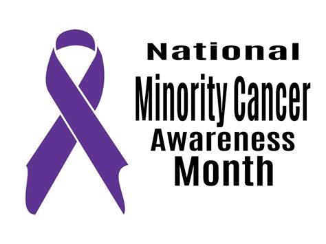 National Minority Cancer Awareness Month Idea For A Horizontal Poster