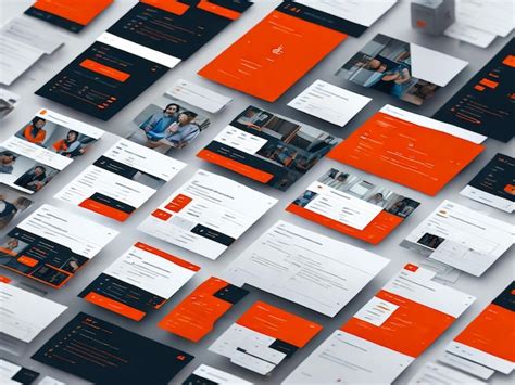 Premium Photo Modern User Interface Design Template Mockups UI UX Design Website Design Mockups