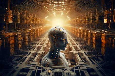 Premium Ai Image Futuristic Robot Technology Created With Generative Ai