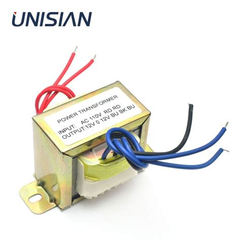 Unisian Ac Dual 12v 30w Transformer Input Ac 110v 220v Output Double