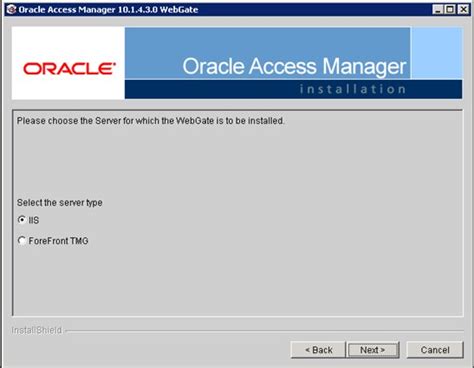Oam Webgate Installation With Microsoft Iis 7 Server