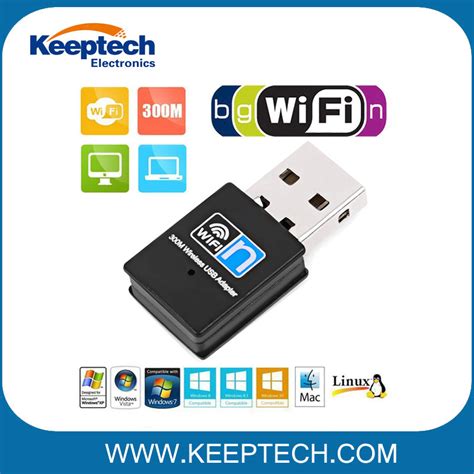 Mini USB Wireless WiFi Adapter 300m Portable USB 2 0 Network Card USB WiFi Receiver Adapter