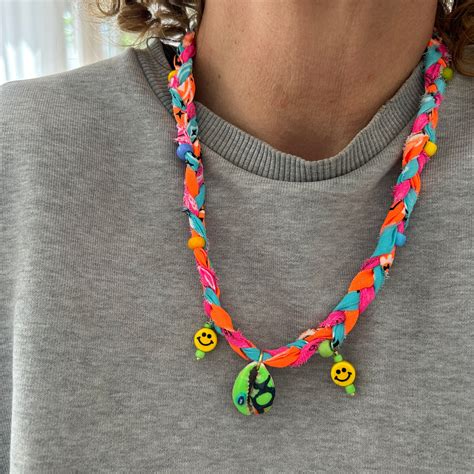 Braided Bandana Necklace Bonk Ibiza
