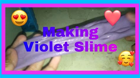 Making Violet Slime💜🤩 Youtube