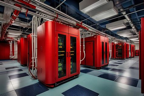 Premium Photo Data Center With Redundant Server Configurations