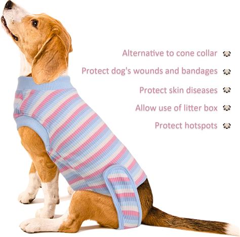 Kuoser Traje de recuperación para perros y gatos después de la cirugía