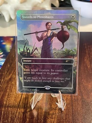 Mtg Secret Lair Dwights Destiny Swords To Plowshares Foil R 2167 Nm