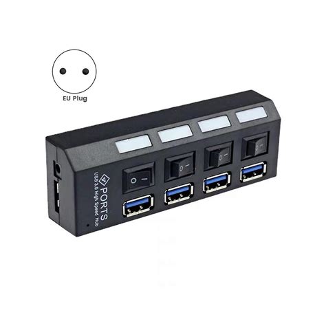 Usb 3 0 Power Adapter 4 Ports Multi Usb Splitter Hub 3 0usb Hub 50cm Cable Hub Docking Station