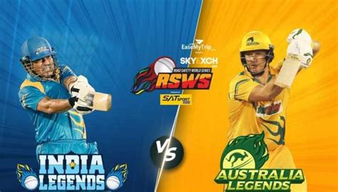 India Legends Vs Australia Legends Live Streaming When And Where To