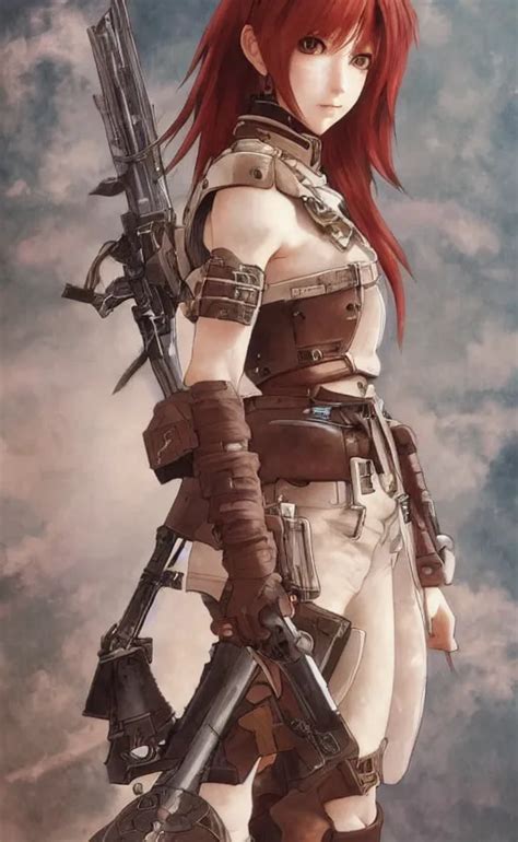 Anime Redhead Girl Rifle