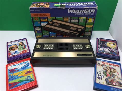 1 Mattel Intellivision Console Met Games 4 In Catawiki