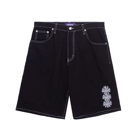 Fucking Awesome Twill Spiral Shorts Black