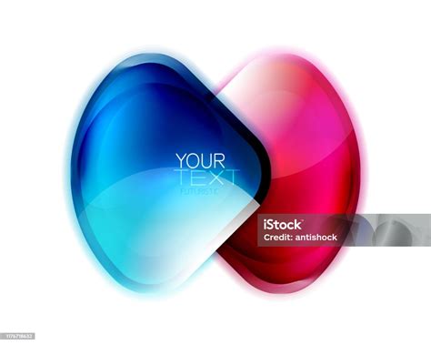 유리 둥근 삼각형 배너 흰색에 고립 된 현대 광택 미래 테크노 웹 상자 벡터 빛나는 비즈니스 브랜딩 로고 템플릿 0명에 대한 스톡 벡터 아트 및 기타 이미지 Istock