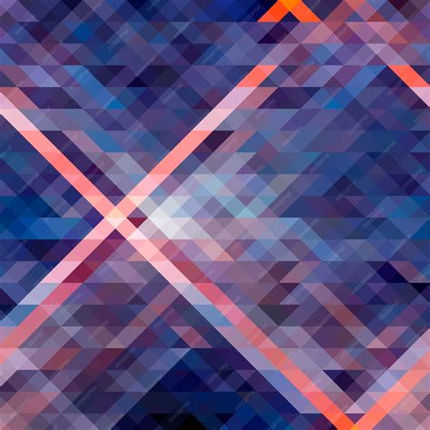 Premium Vector Triangular Abstract Background Vector Geometric Mosaic