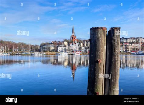 Flensburg Germany 03 March 2023 View Of The Historic Harbour Of