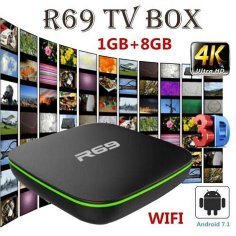 Buy R69 Android 7.1 Smart TV Box 1GB+8GB Quad Core WIFI H.265 4K Video ...