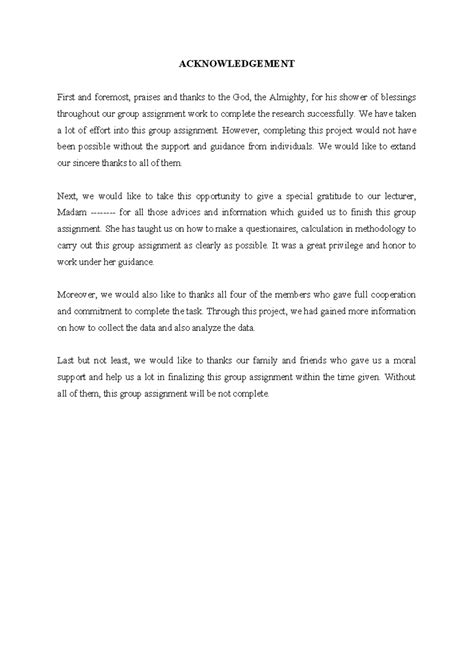STA 104 Acknowledgement Group Assignment ACKNOWLEDGEMENT First And
