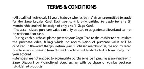 Loyalty Program Terms And Conditions Template