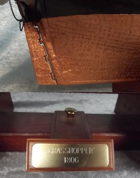 Hand Built 164th Scale Model Of Hms Grasshopper Cruizer Class Brig