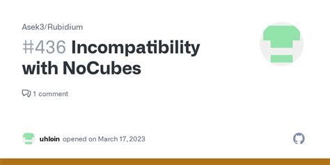 Incompatibility With Nocubes Issue Asek Rubidium Github