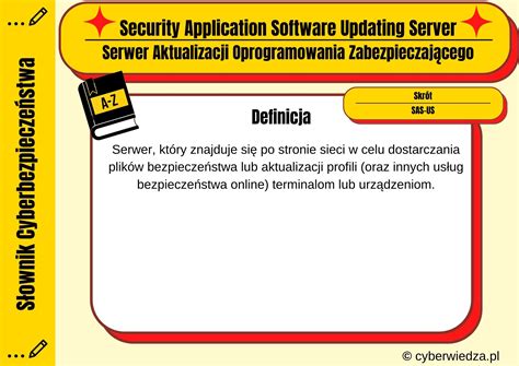 Security Application Software Updating Server Serwer Aktualizacji Oprogramowania