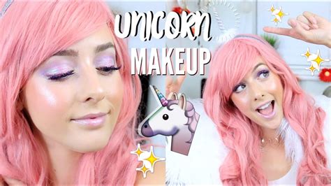 Easy Unicorn Makeup Tutorial For Halloween Youtube
