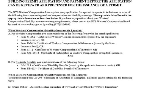 Required Nys Insurance Forms Town Of New Lebanon