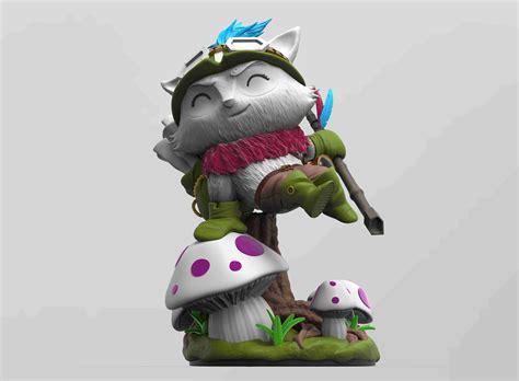 Characters And Creatures Stl Download Teemo League Of Legendsby Arkevz 3d