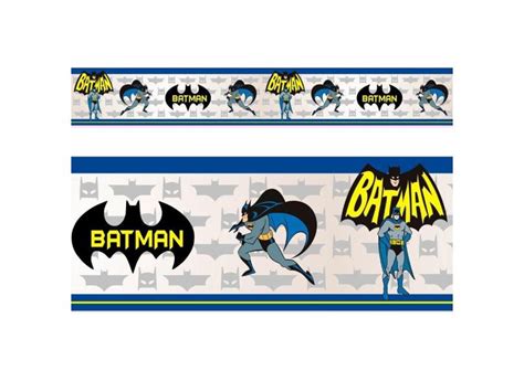 Adesivo Faixa Decorativa Parede Infantil Borda Bebe Batman em Promoção