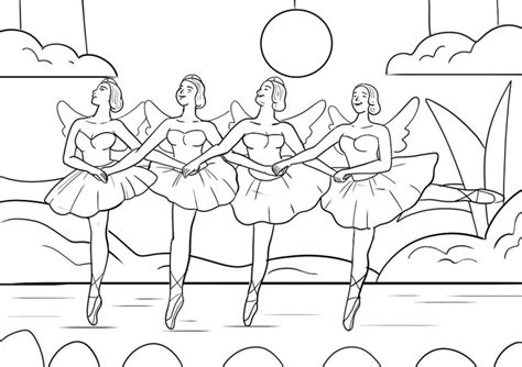 발레리나 색칠공부 그림도안자료 네이버 블로그