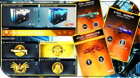 Insane 25 Hack Opening Unlocks 4 New Epic Variants On Infinite Warfare New Hack Epic Guns On