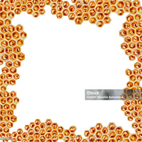 벌집이 있는 수채화 프레임 손으로 그린 면역 강화 세트 비타민 흰색 배경에 고립된 그림 감귤류 과일에 대한 스톡 벡터 아트 및