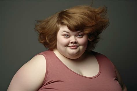 Jovial Positive Obese Woman Generate Ai