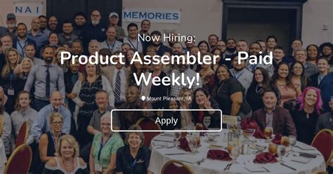 Product Assembler Paid Weekly At National Assemblers