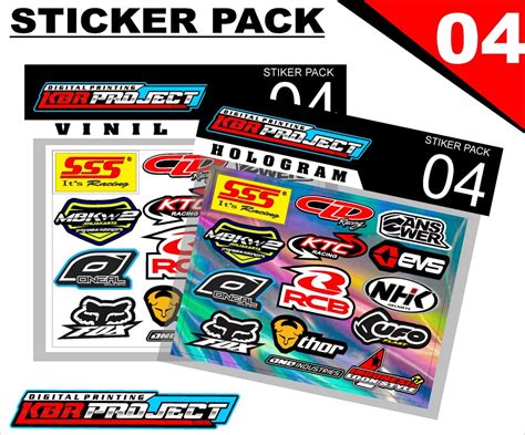 Cod Sticker Pack Racing Sticker Pack Racing 04 Lazada Indonesia