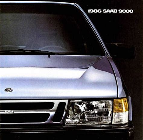 Sell 1986 Saab 9000 Turbo Brochure Saab 9000 Turbo In East Palestine