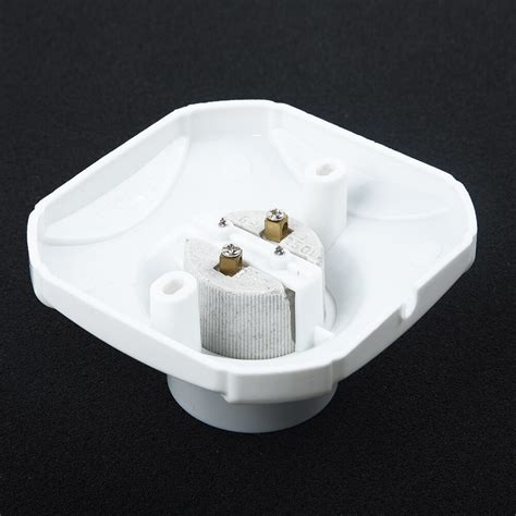 White E27 Straight Glazed Ceramic Heat Porcelain Vicedeal