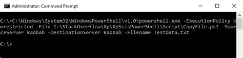 Passing Variables To A Powershell Script Within A Ssis Package Stack