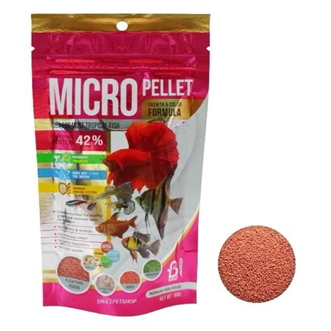 อาหารสำหรับปลาผิวน้ำ และกลางตู้ Boost Micro Pelletgrowthandcolor สูตร